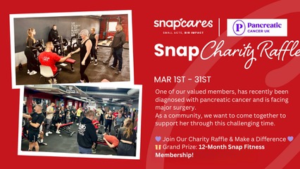 Snap Fitness Charity Raffle – Step Up & Give Back! - GiveWheel