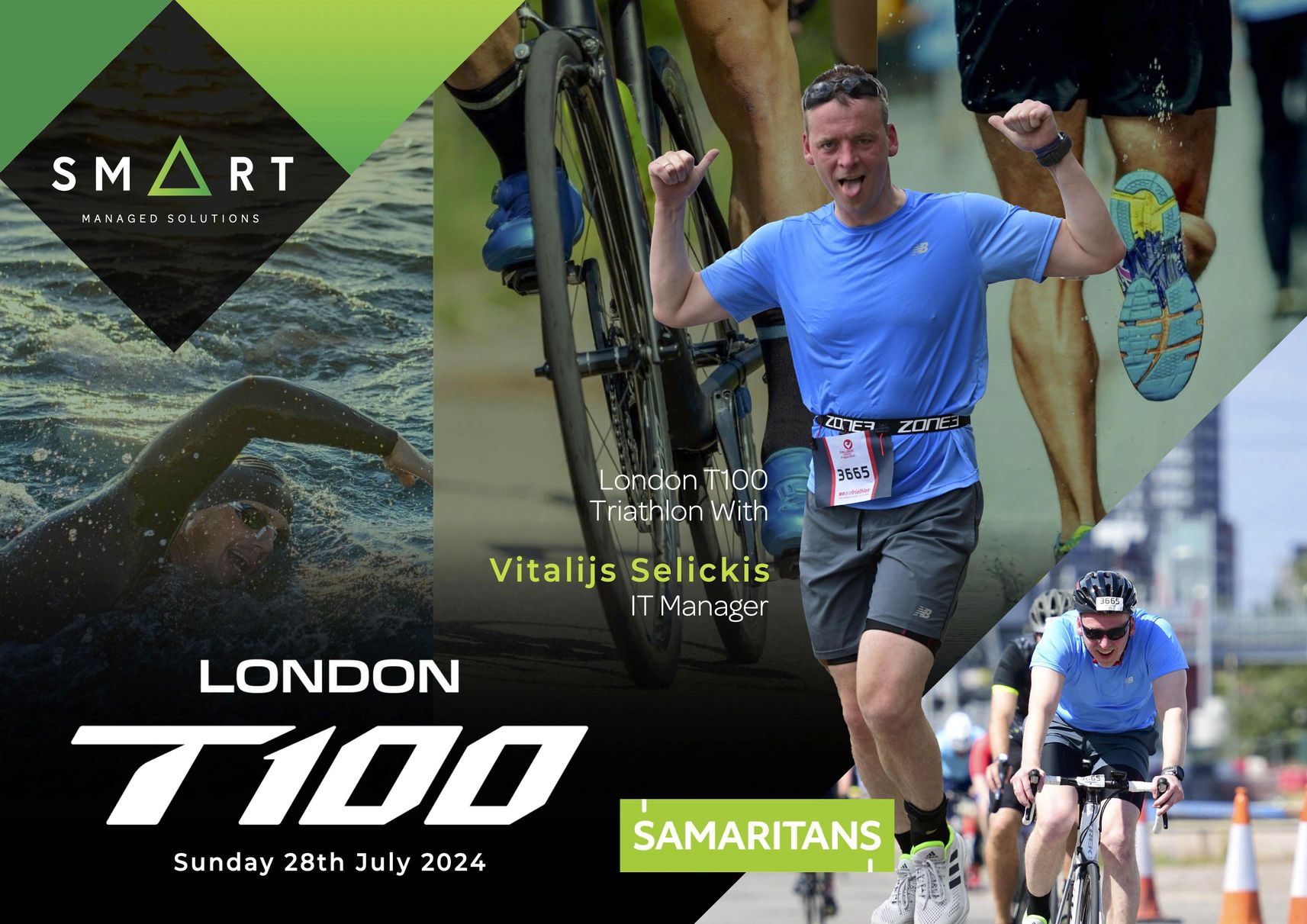 SMS - London T100 Triathlon 💚 - GiveWheel